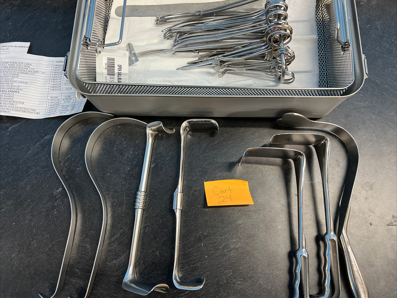 V. Mueller Weck Surgical Open Gall Bladder Instrument Set With Case | eBay