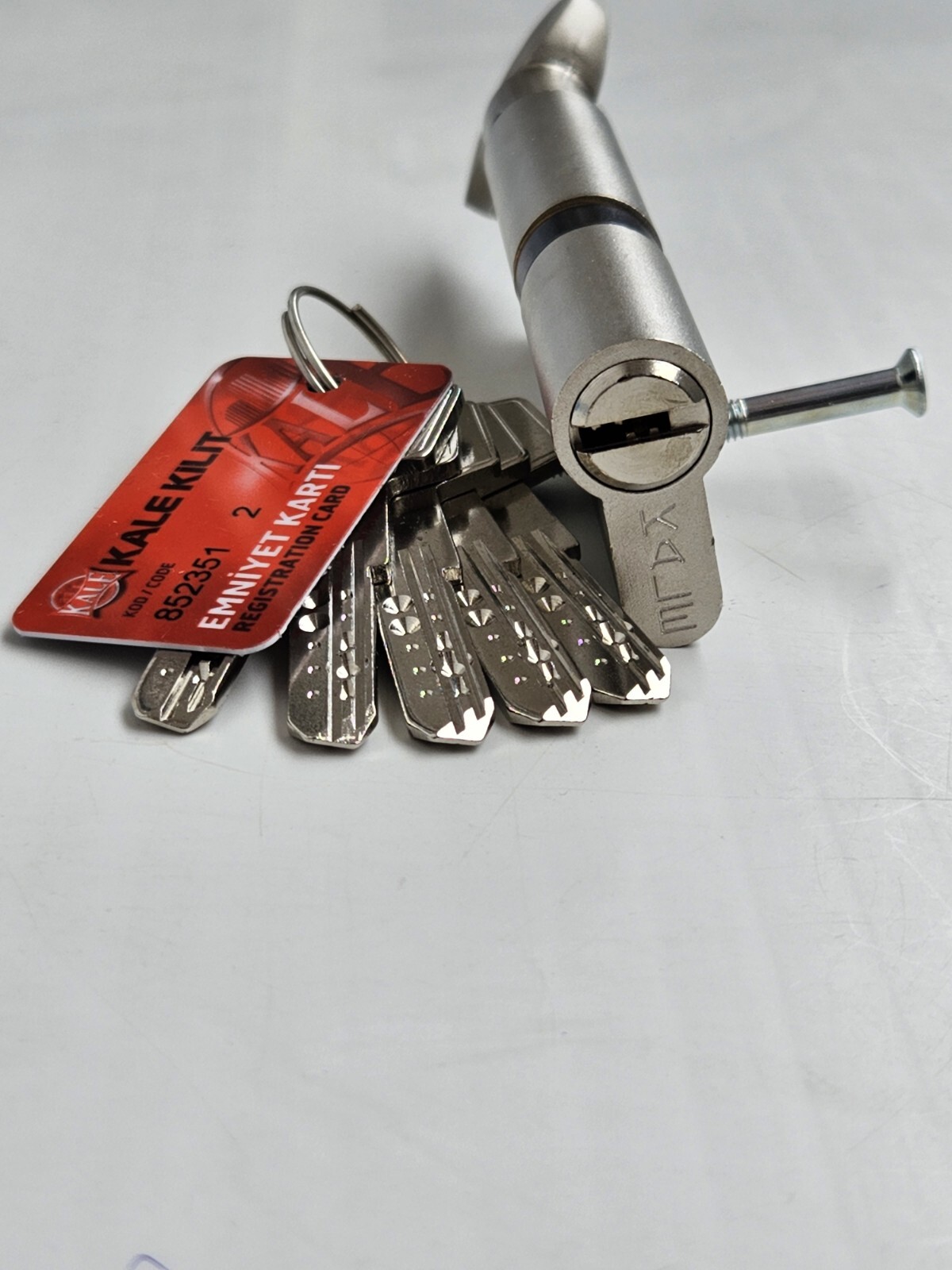 KALE KILIT 164/BME Cylinder Lock With 5 Keys 35+10+45=90mm With Thumb ...