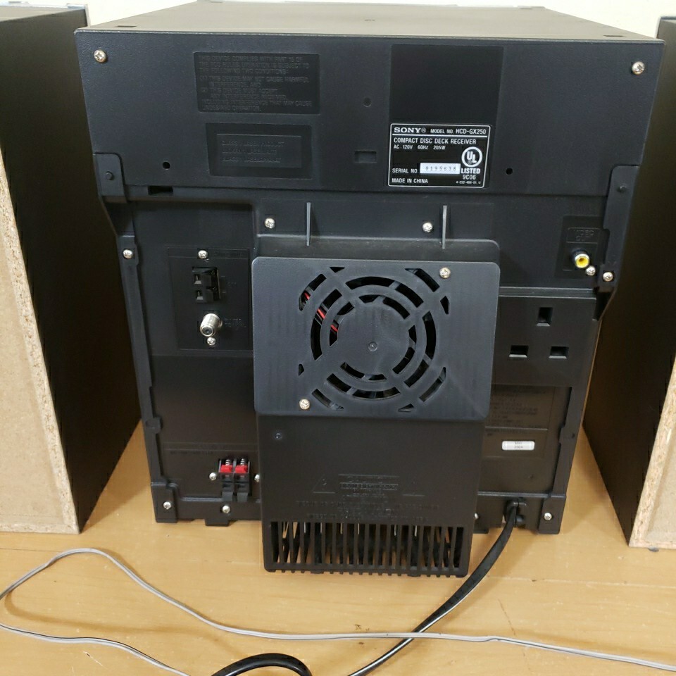 Sony MHC-GX250 Mini Hi-Fi Shelf Stereo System Radio CD Changer tape ...