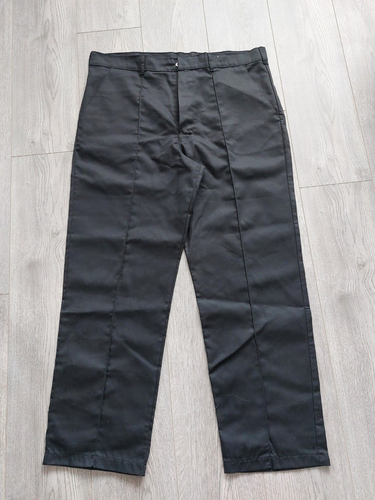 W MENS ARCO BLACK ESSENTIAL BASIC STRAIGHT LEG WORK TROUSERS UK W40 L30 ...