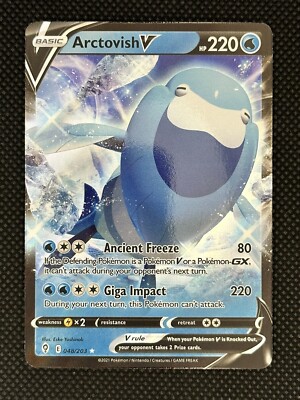 Pokemon TCG Arctovish V 048/203 Evolving Skies Ultra Rare NM A | eBay