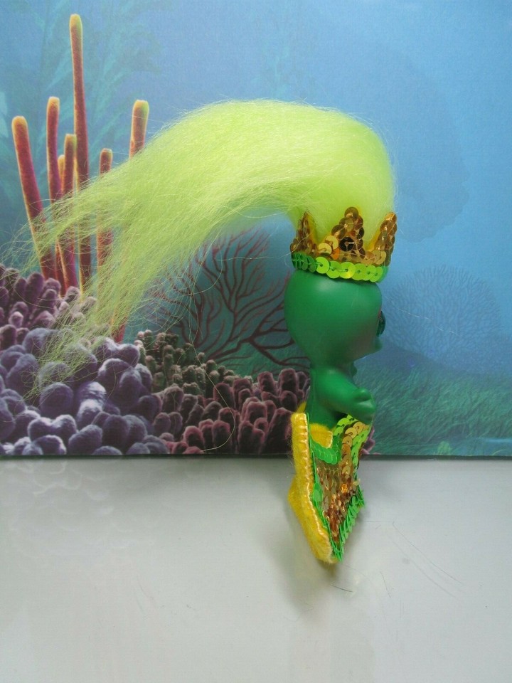 VINTAGE 1964 MERMAID - 3" L.KHEM MOON GOON TROLL DOLL -New Hair ...