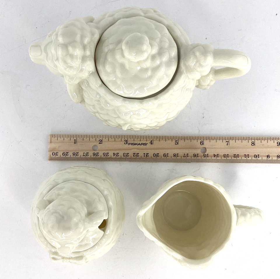 Sheep Tea Set Lambs Teapot Creamer Sugar Bowl *AMAZING!!* | eBay