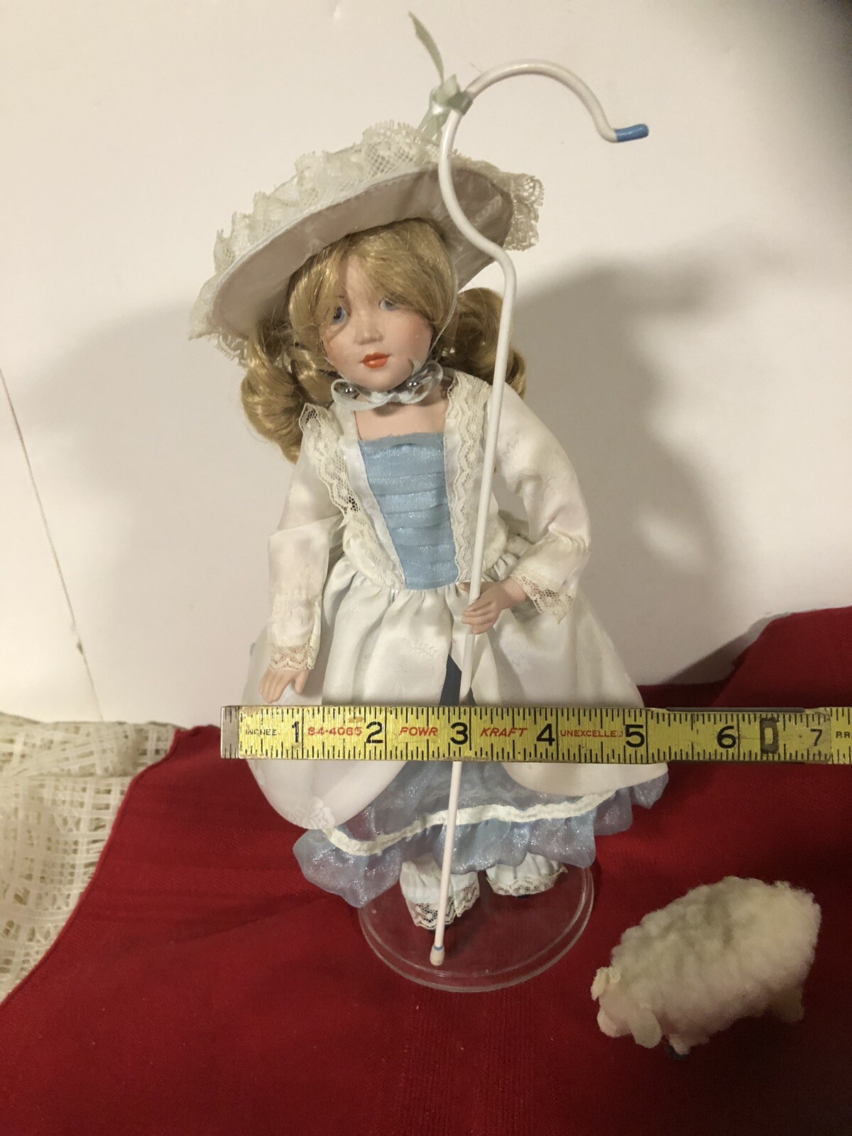 VINTAGE 1987 MBI LITTLE BO PEEP DOLL TOY WITH STAND SHEPHERDS HOOK ...