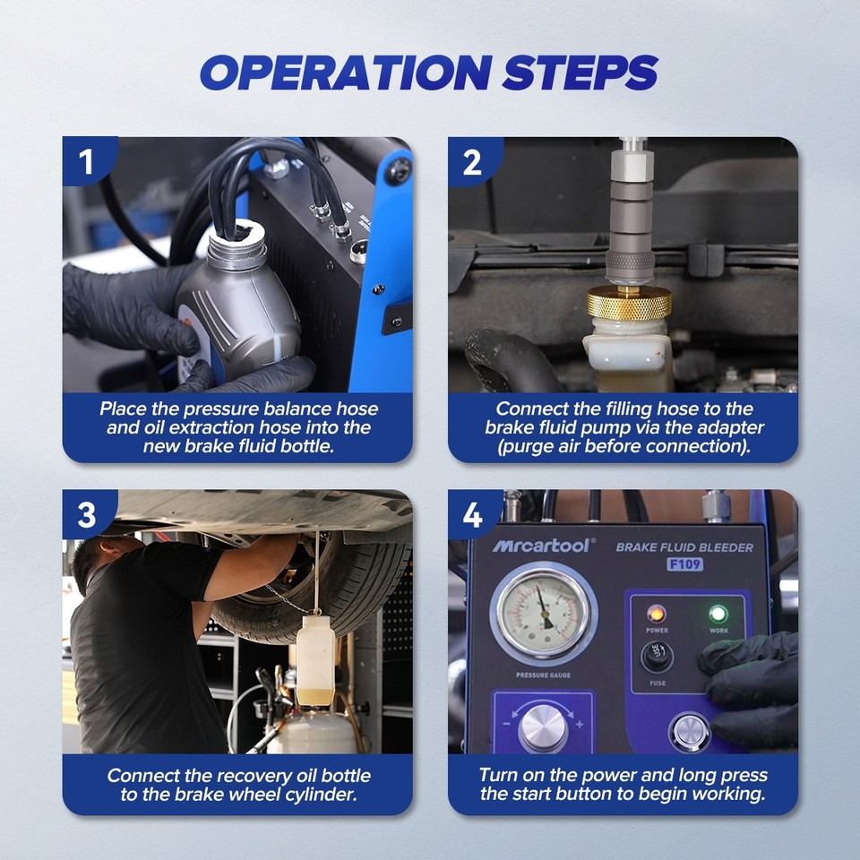 Electric Brake Oil Bleeder Machine Brake Fluid Bleeding Tool W ...