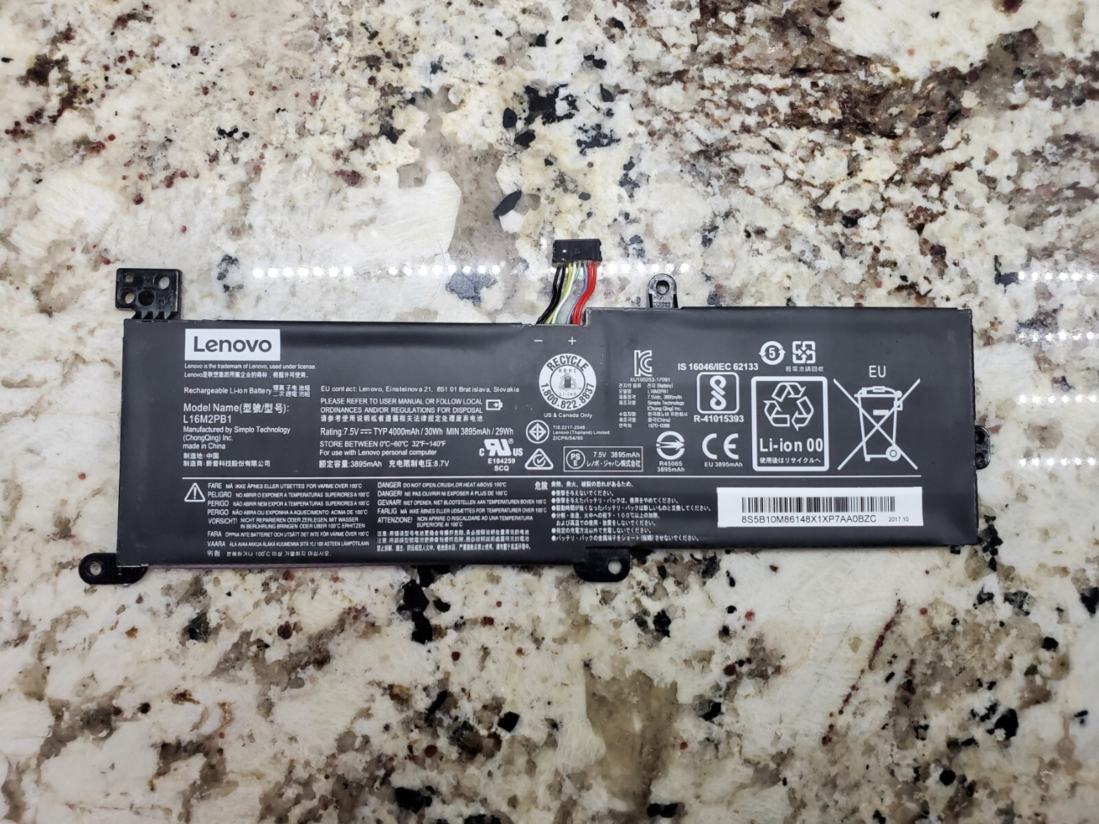 Genuine OEM L16M2PB1 Battery for Lenovo IdeaPad320 Series L16L2PB1 | eBay