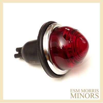 Morris Minor Traveller Rear Stop & Tail Light with GLASS Red Lens LUCAS ...