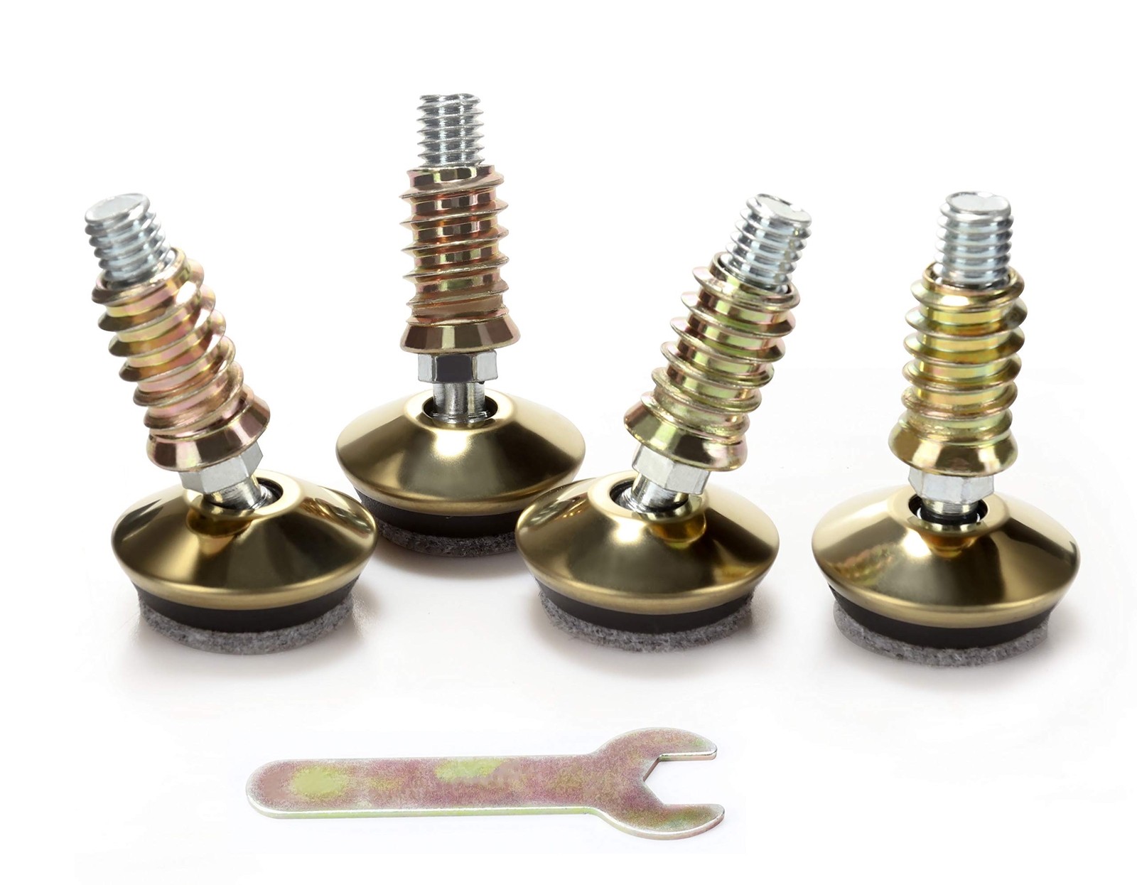 Swivel Furniture Levelers - Adjustable Leveling Legs for Tables Chairs ...