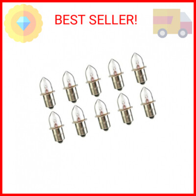 CEC Industries KPR113 Bulbs, 4.8 V, 3.6 W, P13.5s Base, B-3.5 shape ...