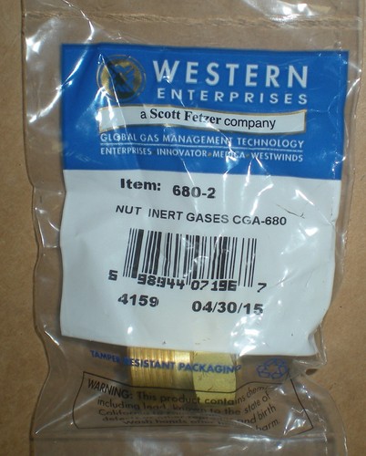 WELDING FITTING WESTERN ENTERPRISES 680-2 NUT CGA-680 698944071967 | eBay