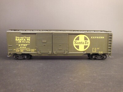 HO SCALE SANTA FE ATSF 4196 DOUBLE DOOR 50' BOX CAR | eBay