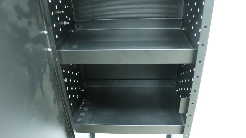 Lockable Van Storage Cabinet 46" Tool Cabinet w/ Ajustable Shelves ...