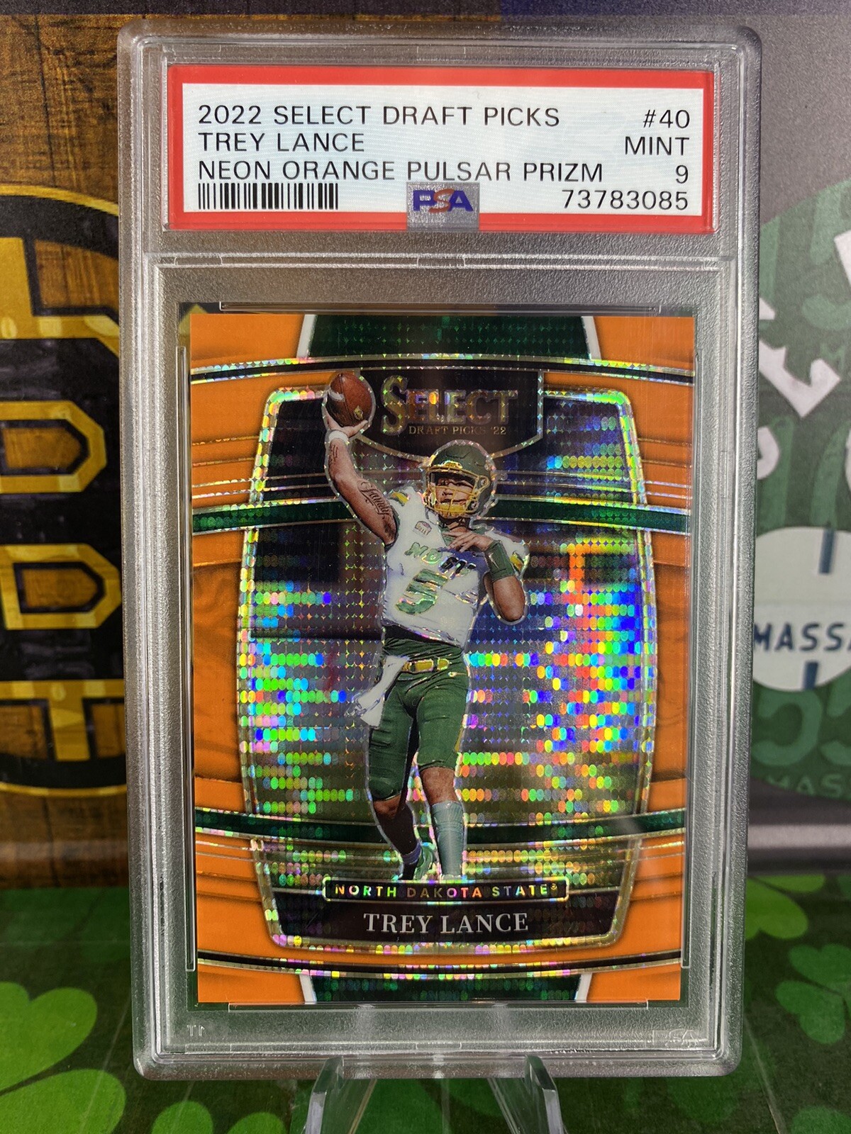 2022 Panini Select Draft Picks Trey Lance Neon Orange Pulsar Prizm /26 ...