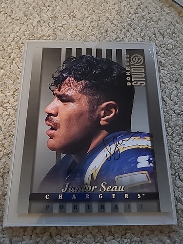 1997 Studio Jumbo VERY RARE JUNIOR SEAU AUTO SIGNED 8x10 Photocard COA ...