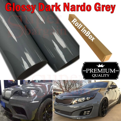 Glossy Dark Nardo Grey Concrete Grey Car Vinyl Wrap Vinyl Stickers ...