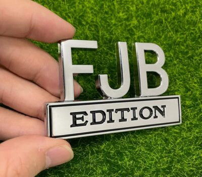 FJB Edition Sticker Car Emblem 3D Raised Letters Decal for Truck Chrome ...