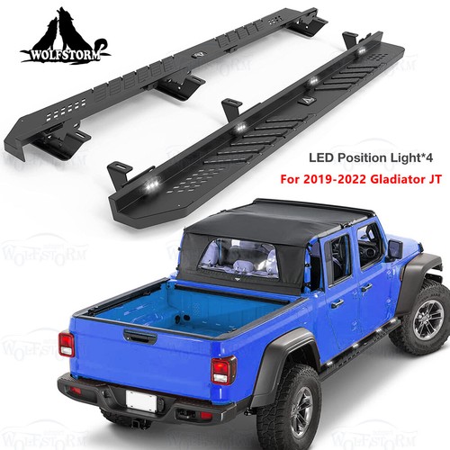 Running Boards for 2019-2025 Jeep Gladiator JT 4 Door Drop Side Step ...