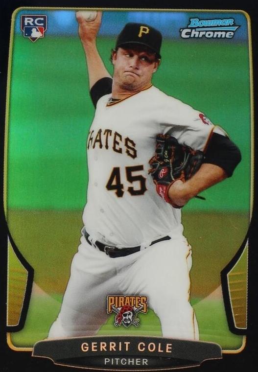 2013 Bowman Chrome Minis - Gerrit Cole #316 Black Refractor /25 (RC ...