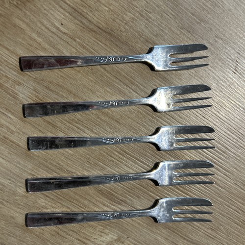 Set 5 Silver Plated viners of Sheffield Cake/Pastry Forks | eBay UK