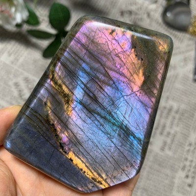 288g Natural Purple Light Labrador Quartz Crystal Stone Specimens heal ...