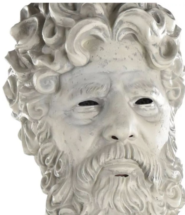 Zeus Greek God Statue mask, Greek Mythology. Halloween party mask Only ...