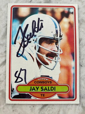 Jay Saldi Signed DALLAS COWBOYS Card 1980 Topps | eBay