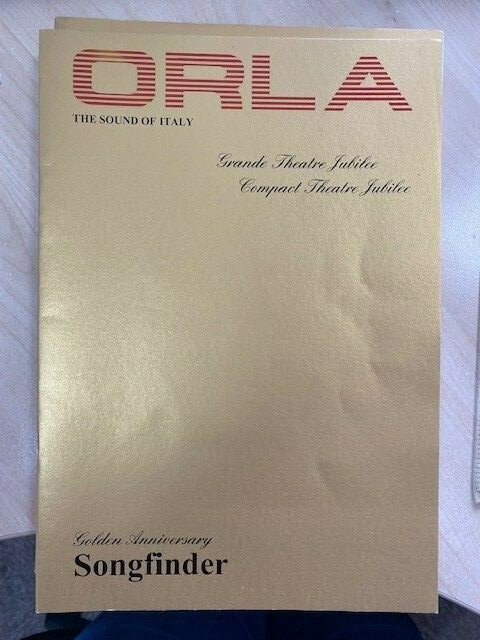 Orla Organ Handbook/Manual/Songfinder - Various FREE POSTAGE | eBay UK
