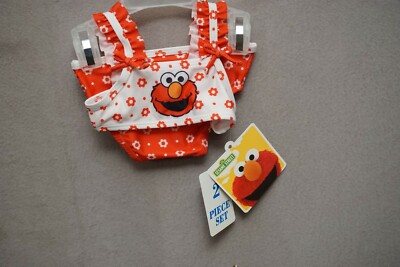 ELMO SESAME STREET Baby 2 Piece Bikini Swimsuit Assorted Sizes UPF 50 ...