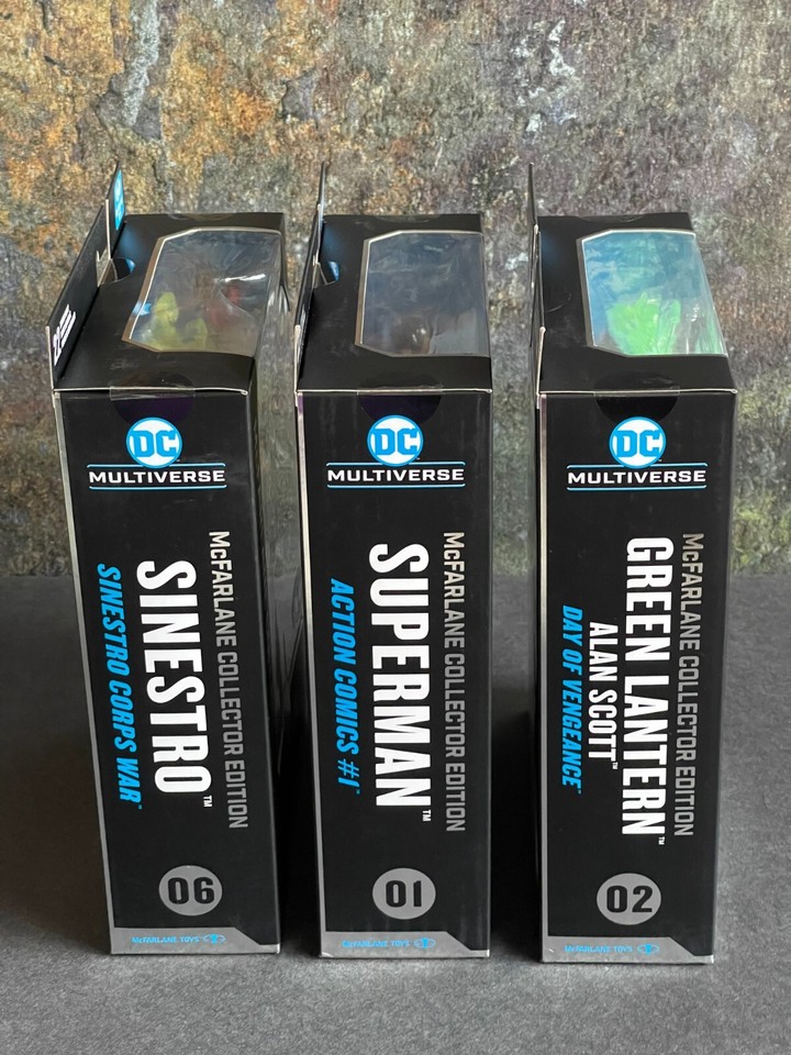 Mcfarlane DC Multiverse Platinum Edition CHASE Superman Green Lantern ...