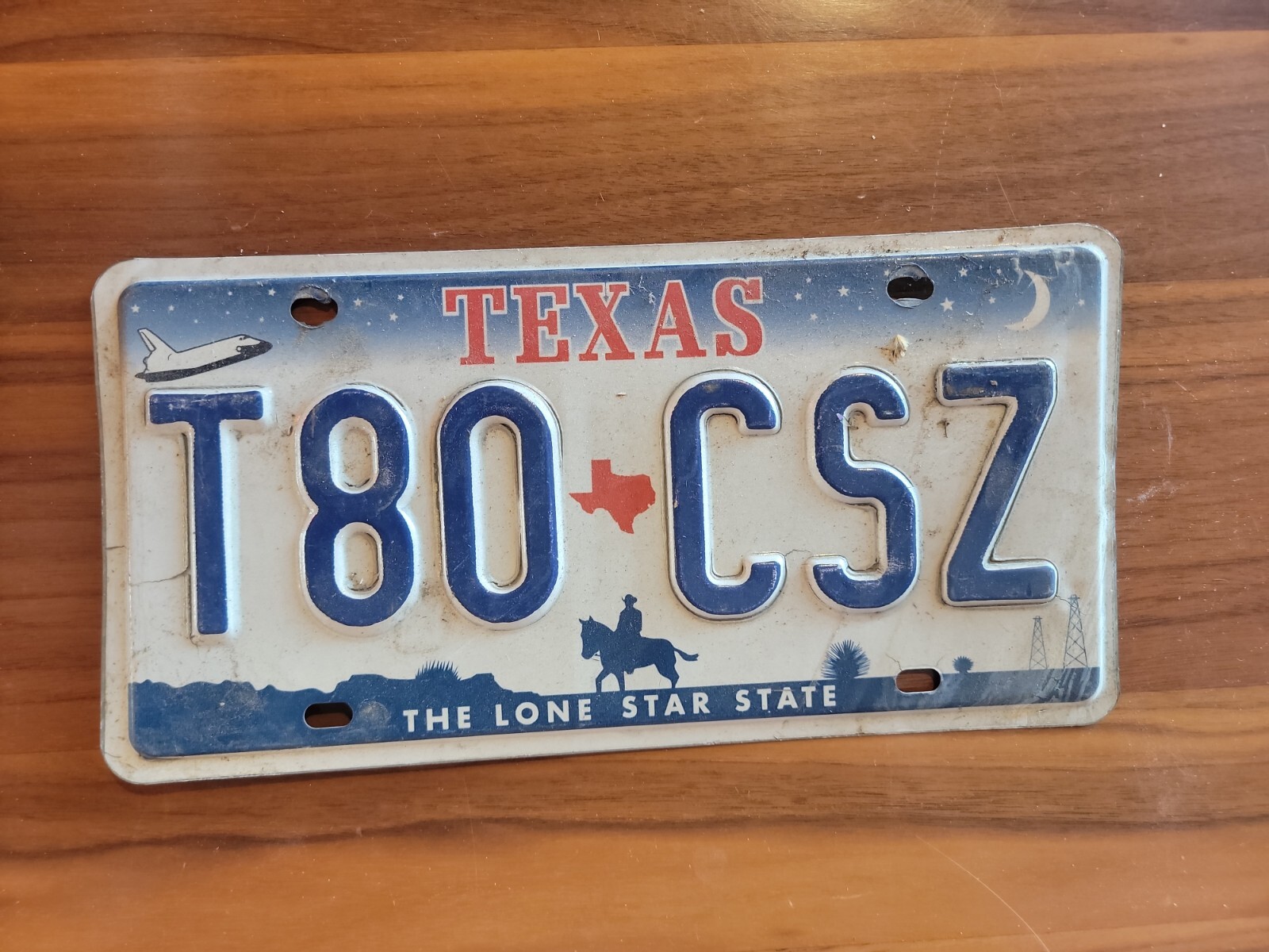Vintage TEXAS THE LONE STAR STATE License Plate T80 CSZ | eBay