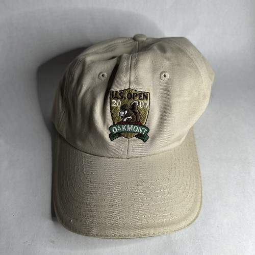 USGA Member 2007 Golf US Open Oakmont Beige Adjustable Cap Hat | eBay