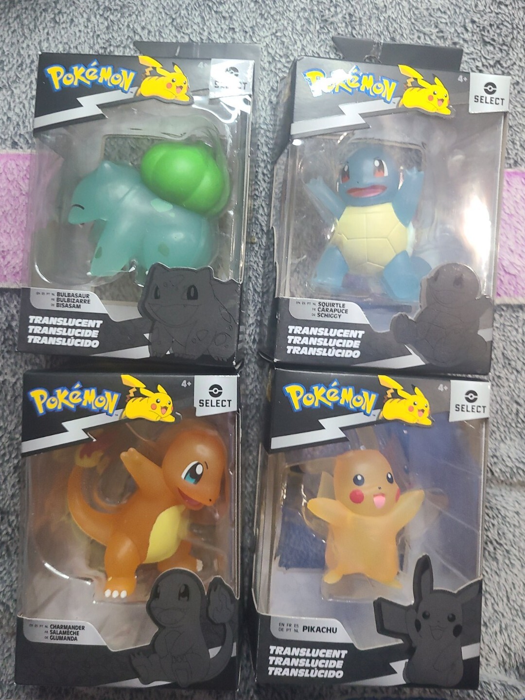 Pokemon Select Translucent Figures Series 1 collection bundle lot of 4 ...