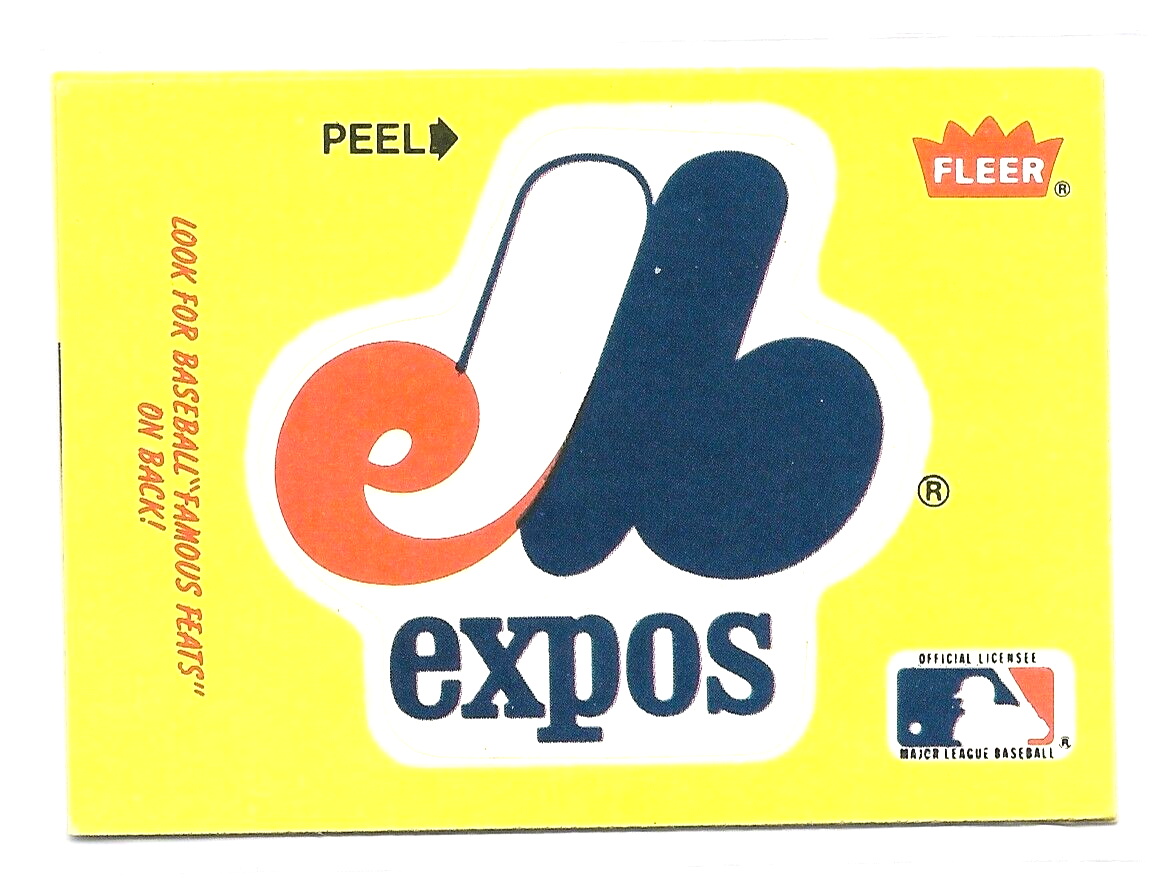 1986 Fleer Stickers Famous Feats Insert Nap Lajoie 21 Of 22 Montreal ...