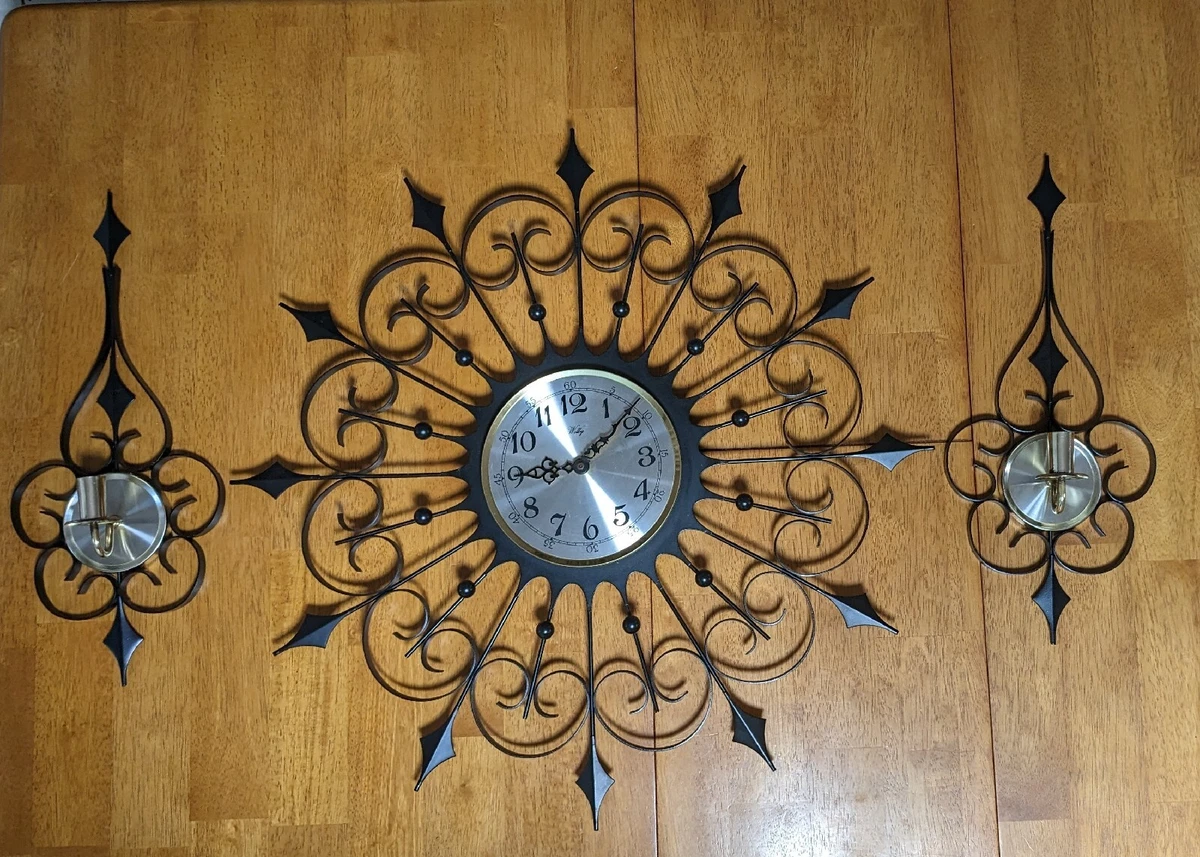 Wrought Iron Metal Wall Clocks