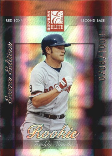 A1628 - 2002 Donruss Elite #239 Freddy Sanchez / 900 RC Boston Débutant ...