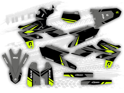 Graphics Kit fits Yamaha WR450F WR 450F 2016 2017 2018 WRF Decals FLUO ...