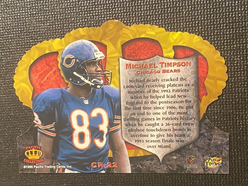 1996 Pacific Crown Royale #CR-22 Michael Timpson Die Cut | eBay