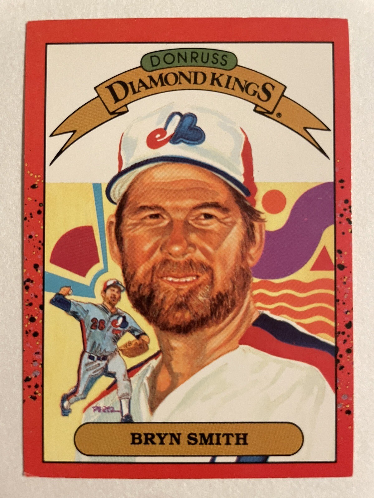 BRYN SMITH 1990 DONRUSS DIAMOND KINGS MONTREAL EXPOS 25 MLB BASEBALL ...