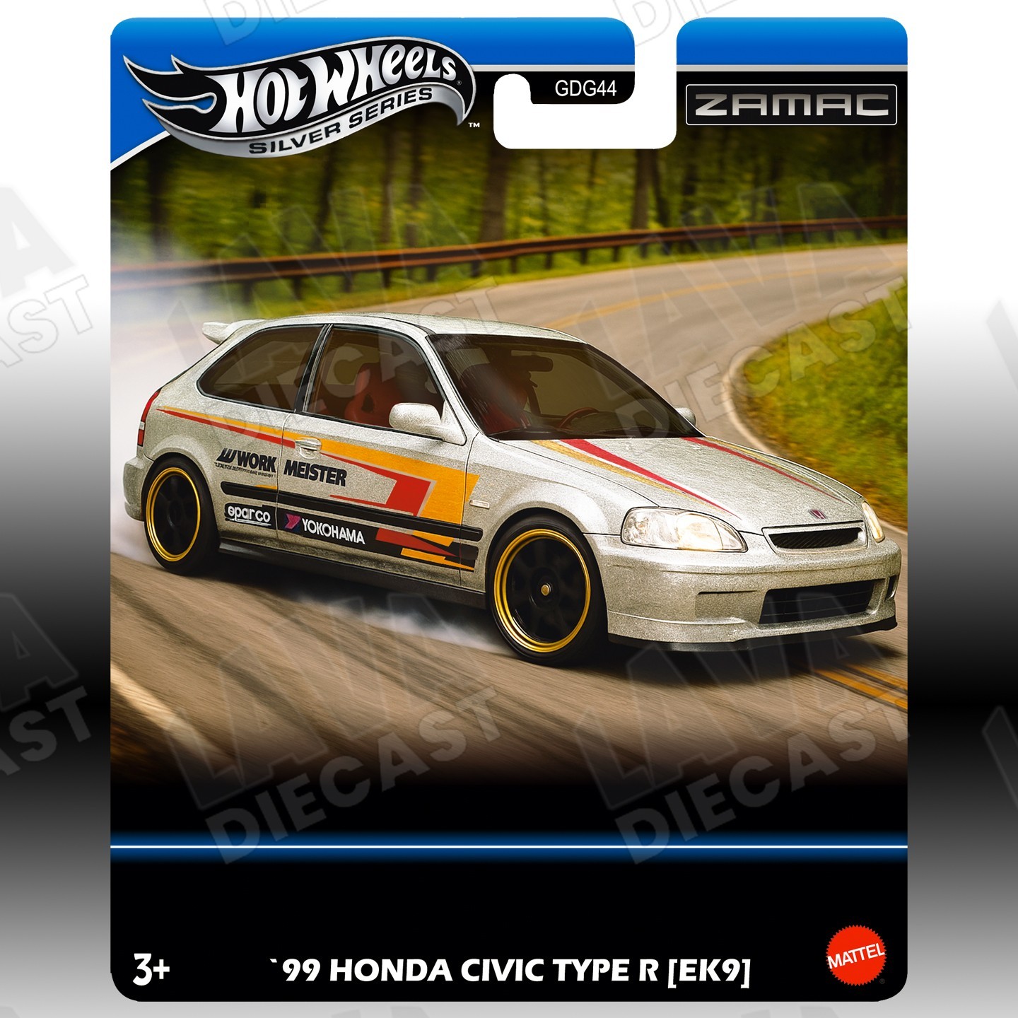 Hot Wheels '99 HONDA CIVIC TYPE R EK9 ZAMAC Multi 6 Pack Set Custom ...