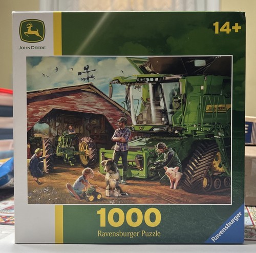 RavensburgerJohn Deere 1000 Piece Puzzle Then and Now - small dent on ...