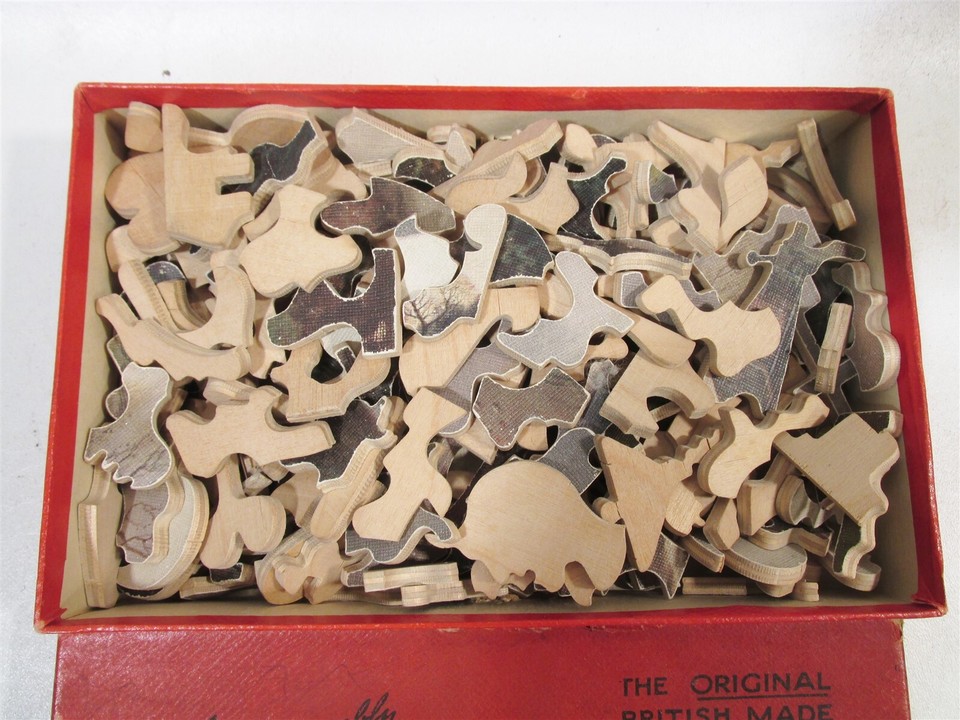1930s Tuck’s Zag Zig Wooden Jig Saw Puzzle 211 Pcs Non Interlocking ...