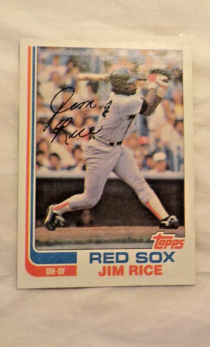 Vintage 1982 JIM RICE Topps Baseball Card #750 Boston Red Sox- Ungraded ...