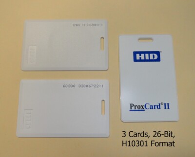 (3 pcs) HID ProxCard II 1326 Clamshell Card 1326LMSMV New, H10301 ...