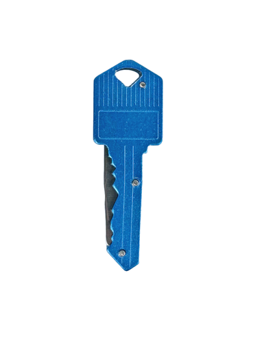 Blue Mini Key Shape Knife Portable Outdoor Survival Camping Safety ...