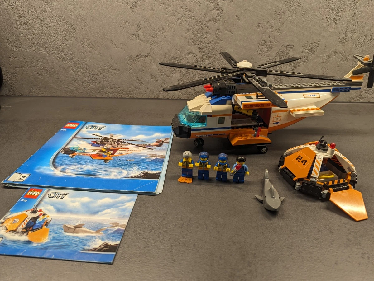 Lego City Coast Guard Helicopter And Life Raft