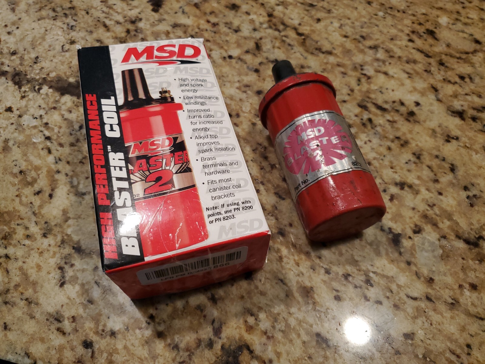 MSD Red 0.7 Ohm Blaster 2 Ignition Coil - 8202 | eBay