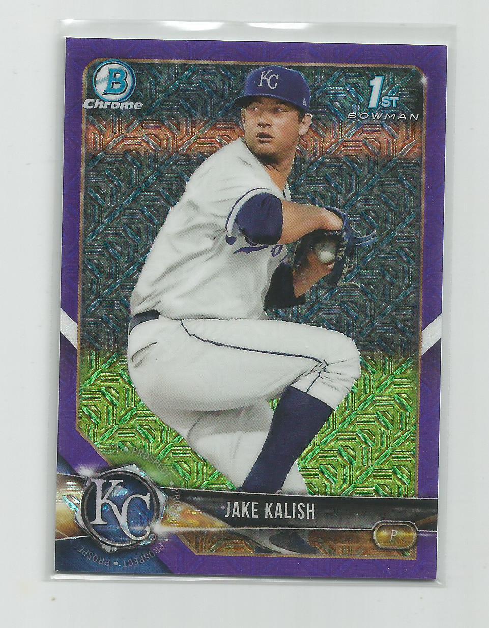 2018 Bowman Chrome JAKE KALISH Purple Mojo Refractor 133/250 | eBay