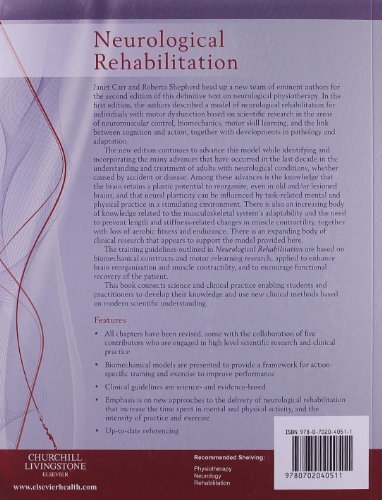 Neurological Rehabilitation: Optimizing motor performance by Roberta B ...