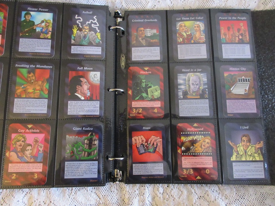 ALL 300 Common and UnCom 1995 Set ILLUMINATI INWO Card Game New World ...