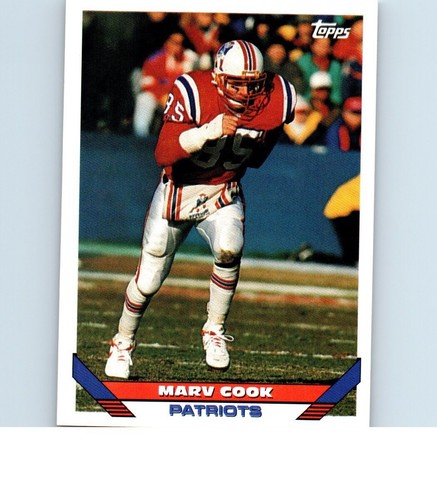 Marv Cook 526 Patriots 1993 Topps NFL Football Trading Card | eBay
